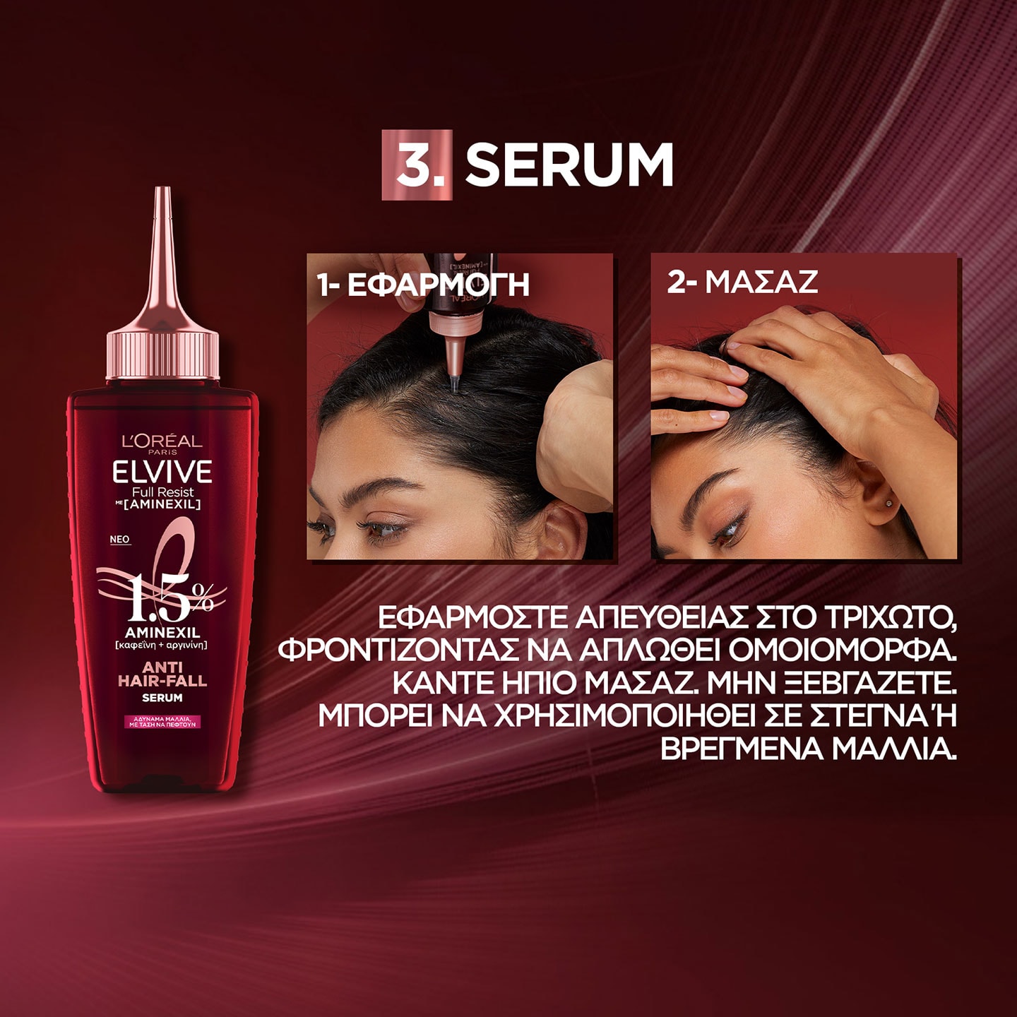 Elvive Full Resist Anti Hair-fall Serum Μαλλιών με Aminexil