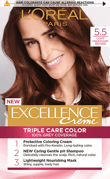 Excellence Crème Μόνιμη Βαφή Μαλλιών 5.5 Ακαζού Μαονί