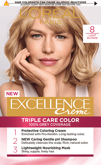 Excellence Crème Μόνιμη Βαφή Μαλλιών 8 Ξανθό Ανοιχτό