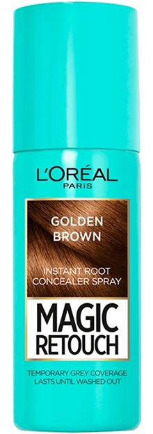 Magic Retouch Spray Κάλυψης Λευκών Ριζών 10 Καστανό Χρυσό